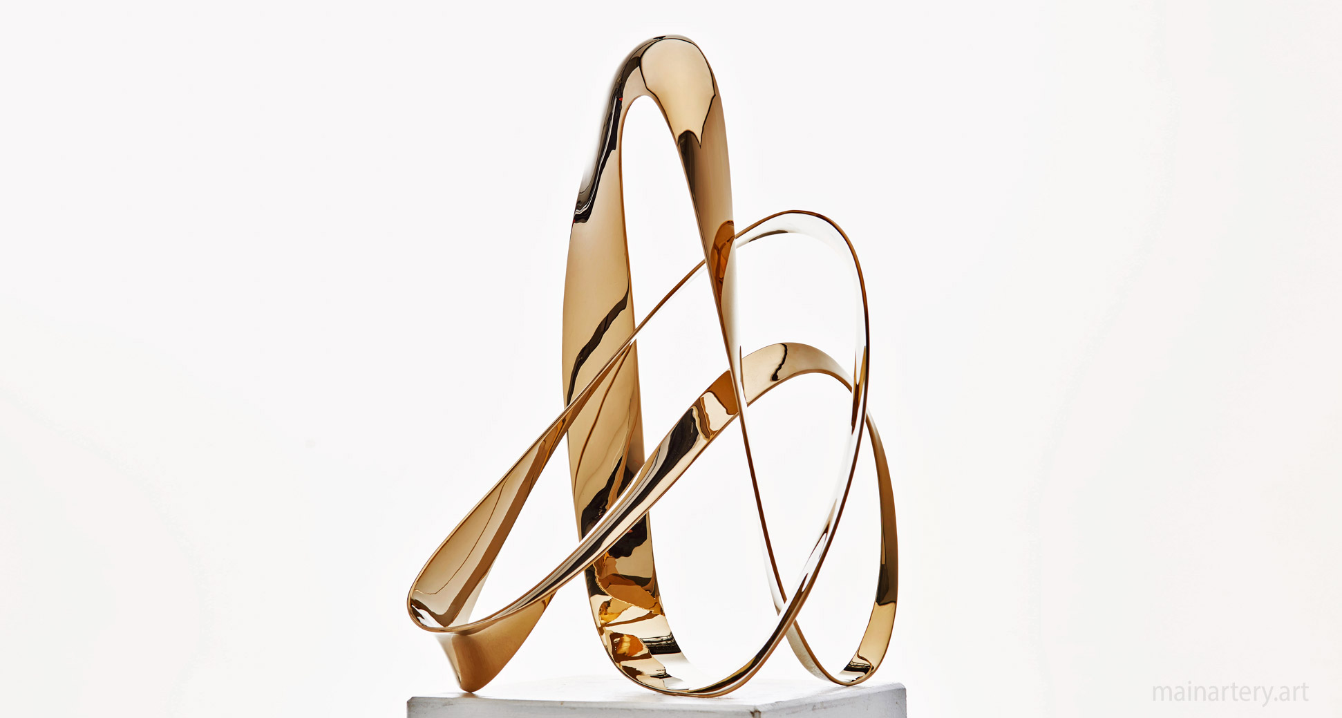 Small Entangled Mirror Flower Sculptures| Mainartery